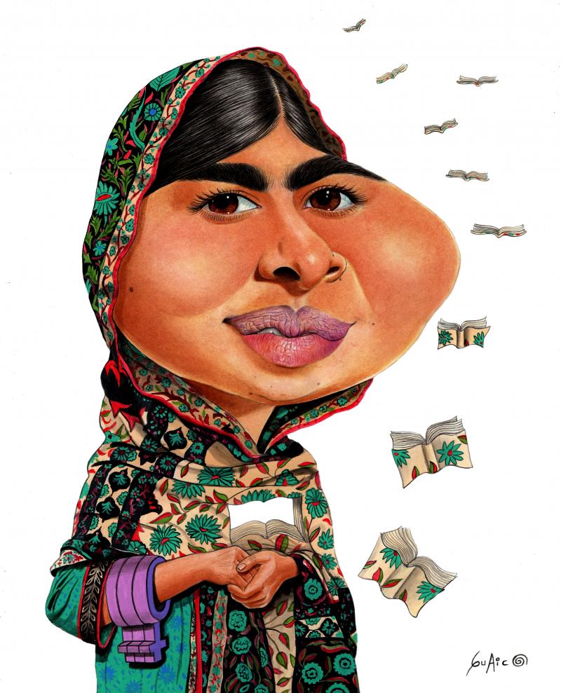 Malala Yousafza Cartoon Movement